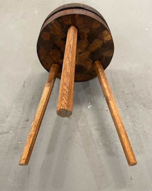 Vintage European Wooden Block Stool / Side Table #6352 – Fossil Vintage ...