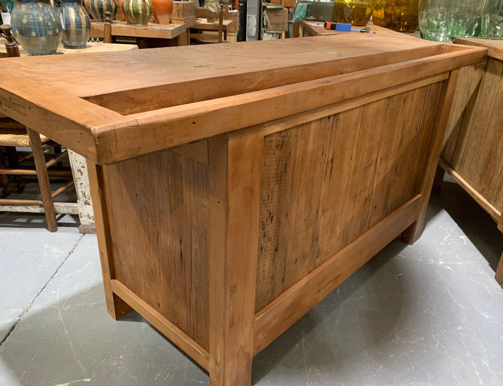 Vintage European Woodworking Bench with Cupboards #4862 – Fossil ...