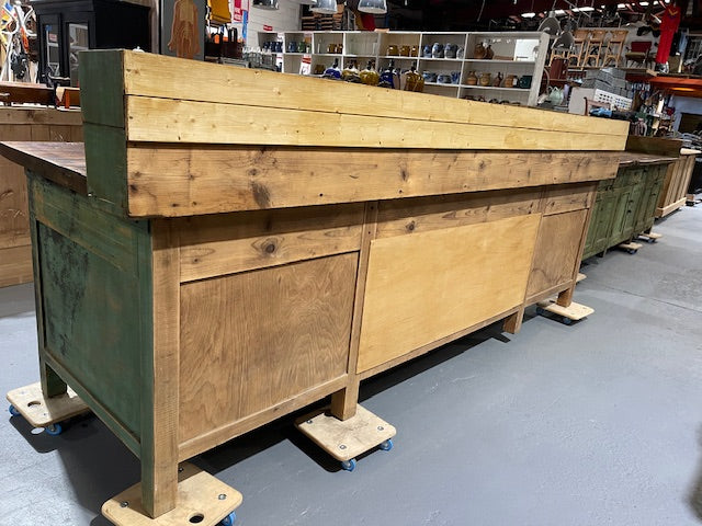 Vintage Industrial European Workbench #5895 – Fossil Vintage Australia