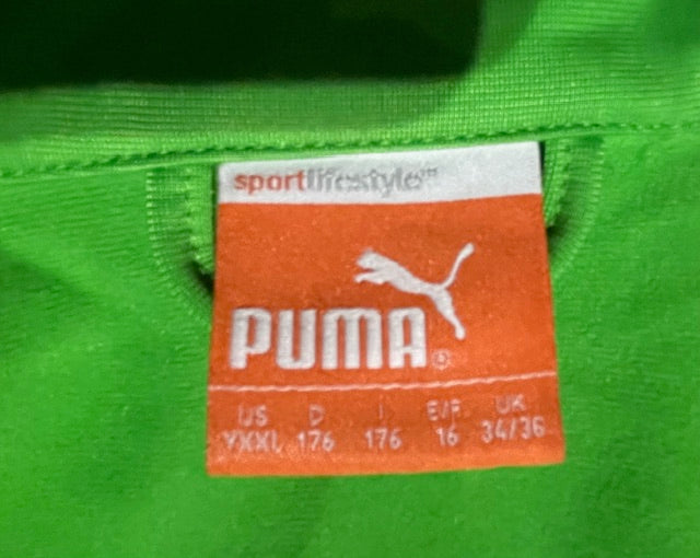 Puma Bright Green Track Top #W142 – Fossil Vintage Australia