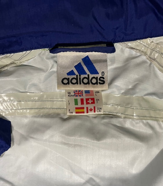 Adidas Bright Green Track Top / Spray Jacket #W145 – Fossil Vintage ...