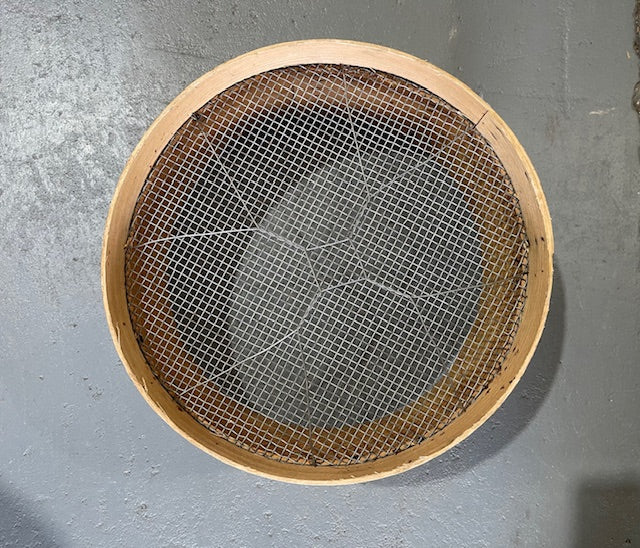 Vintage European Wooden Sieve #6273 – Fossil Vintage Australia