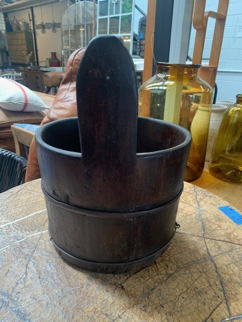 Vintage Wooden Water-Well Bucket #5642 Byron – Fossil Vintage Australia