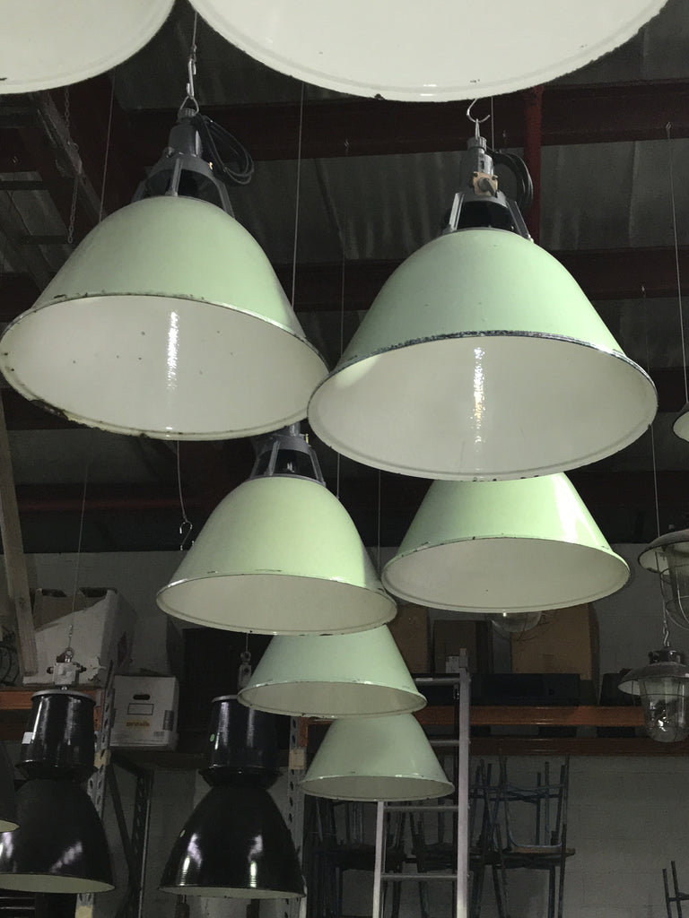 Vintage industrial UKRAINE warehouse lights #1534 – Fossil Vintage ...