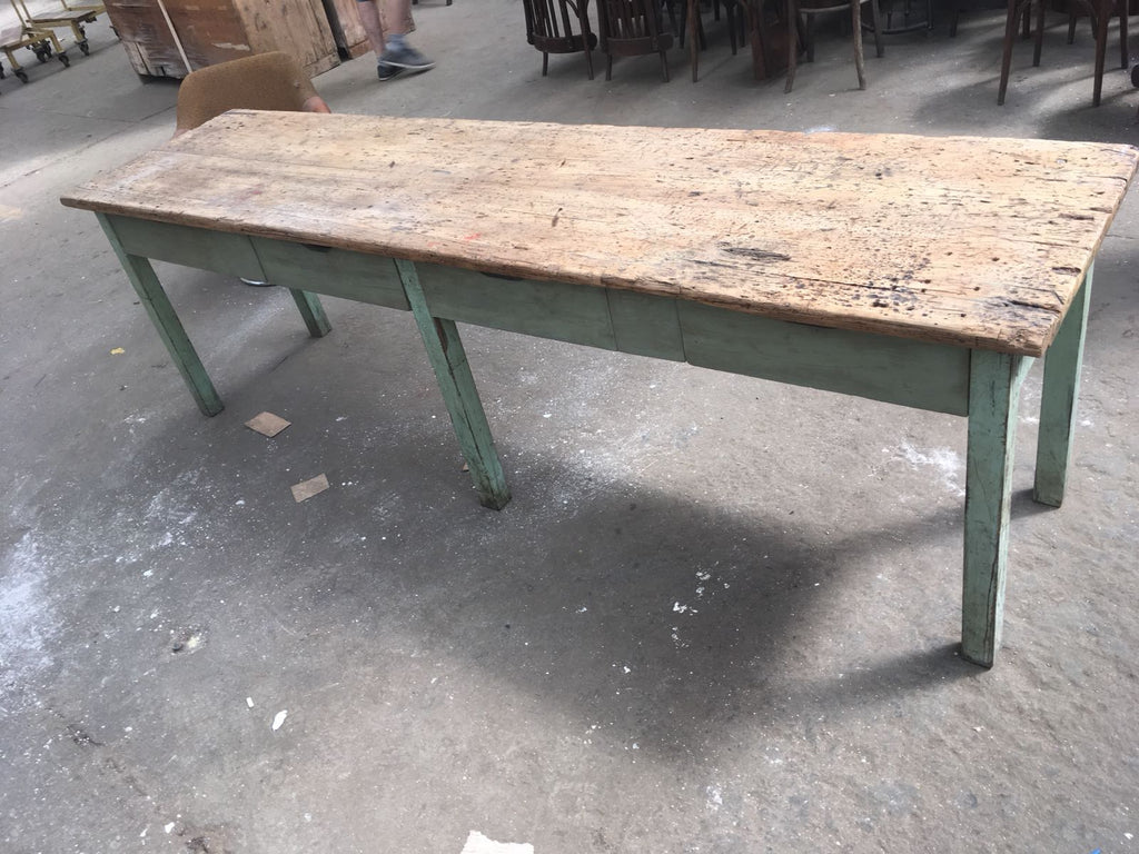 Vintage industrial European Console Table 2.6mt #2268 Byron Warehouse ...
