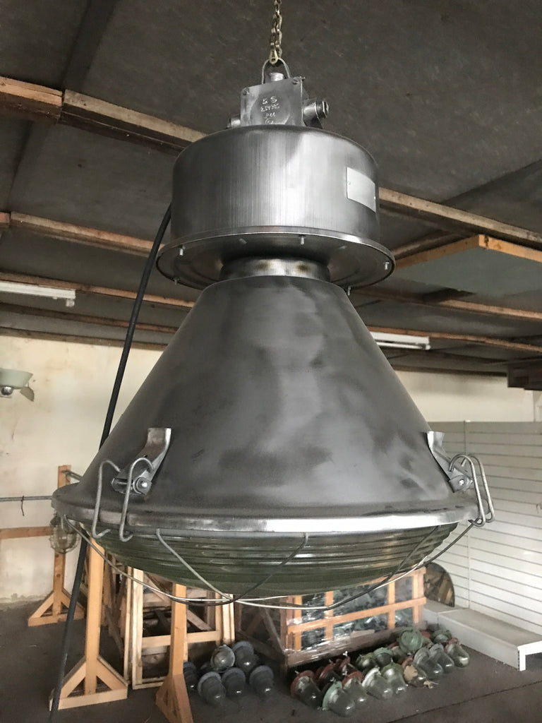 Vintage industrial Ukraine warehouse lights #2331 – Fossil Vintage ...