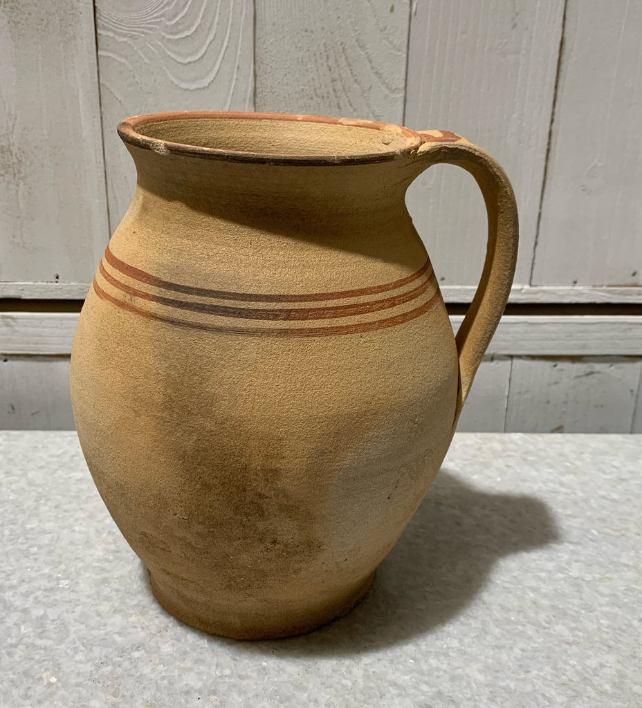 Vintage Hungarian Gypsy Terracotta Jug #4734 – Fossil Vintage Australia