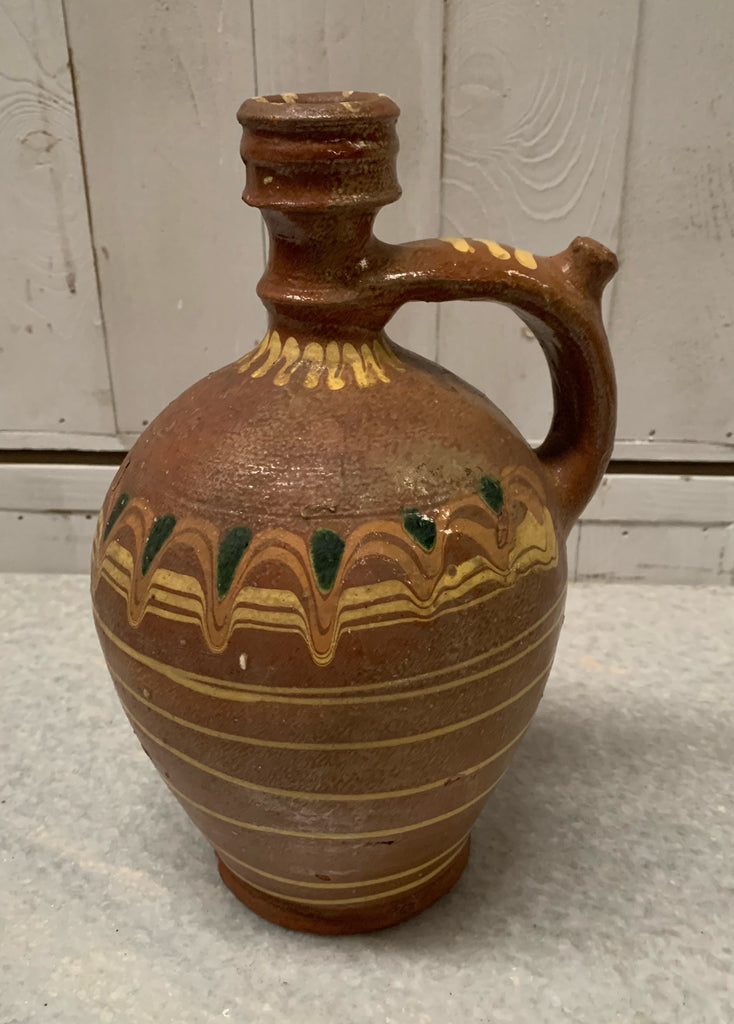 Vintage Hungarian Gypsy Terracotta Jug #4810 – Fossil Vintage Australia
