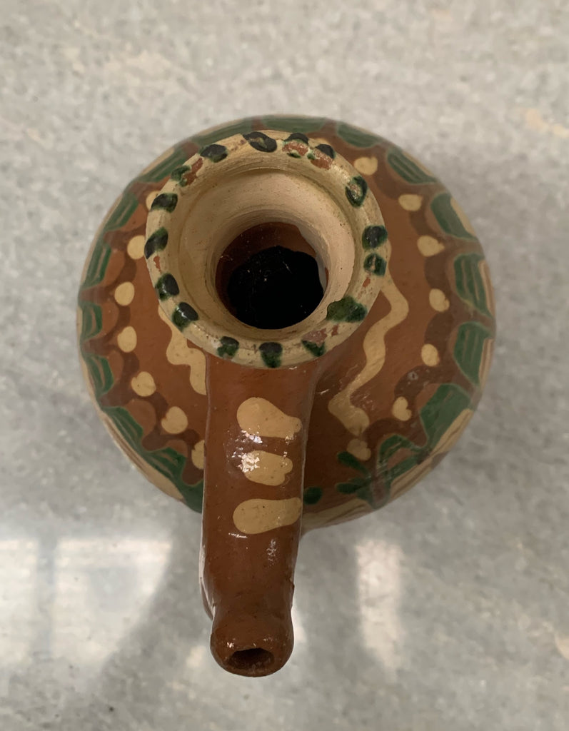 Vintage Hungarian Gypsy Terracotta Jug #4811 – Fossil Vintage Australia