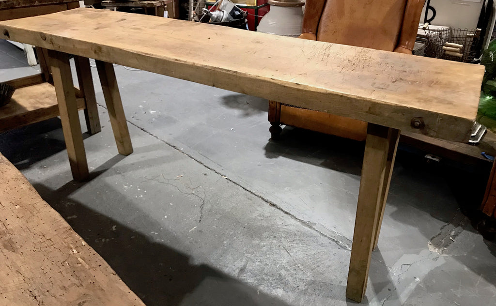 Vintage European Wooden Console Table #3998 – Fossil Vintage Australia