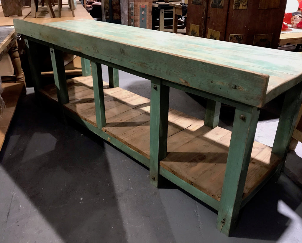 Vintage European Kitchen Island Table #4001 – Fossil Vintage Australia