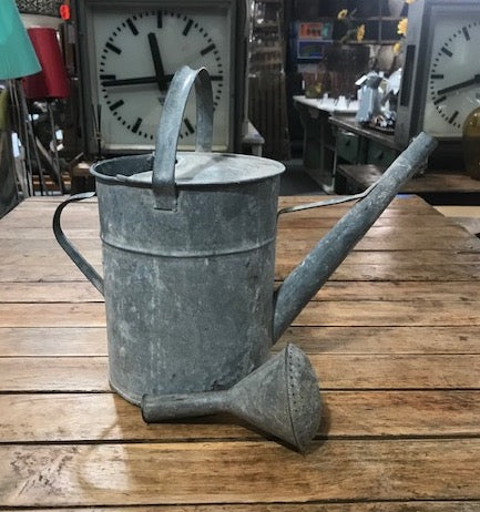European Vintage Galvenized Watering Can #4061 – Fossil Vintage Australia