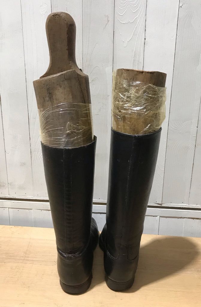 Vintage European Leather Riding Boots with Lasts #4175 – Fossil Vintage ...