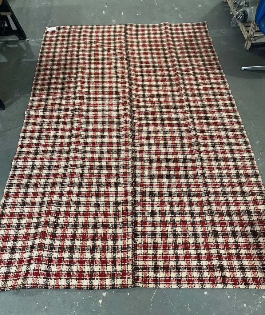 1940s Ukraine Wool/Linen Throw Blanket #4221 – Fossil Vintage Australia