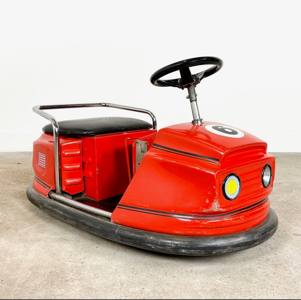 Vintage Belgian Kids bumper car 1960-70s #3320 red car – Fossil Vintage ...