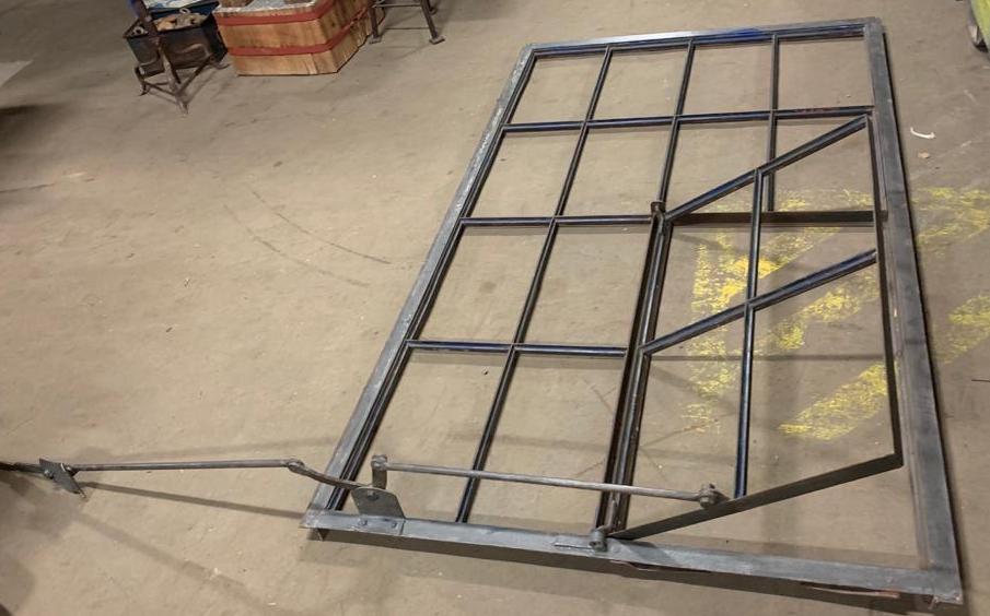 Industrial European Iron Warehouse Window Frame # 3053 – Fossil Vintage ...