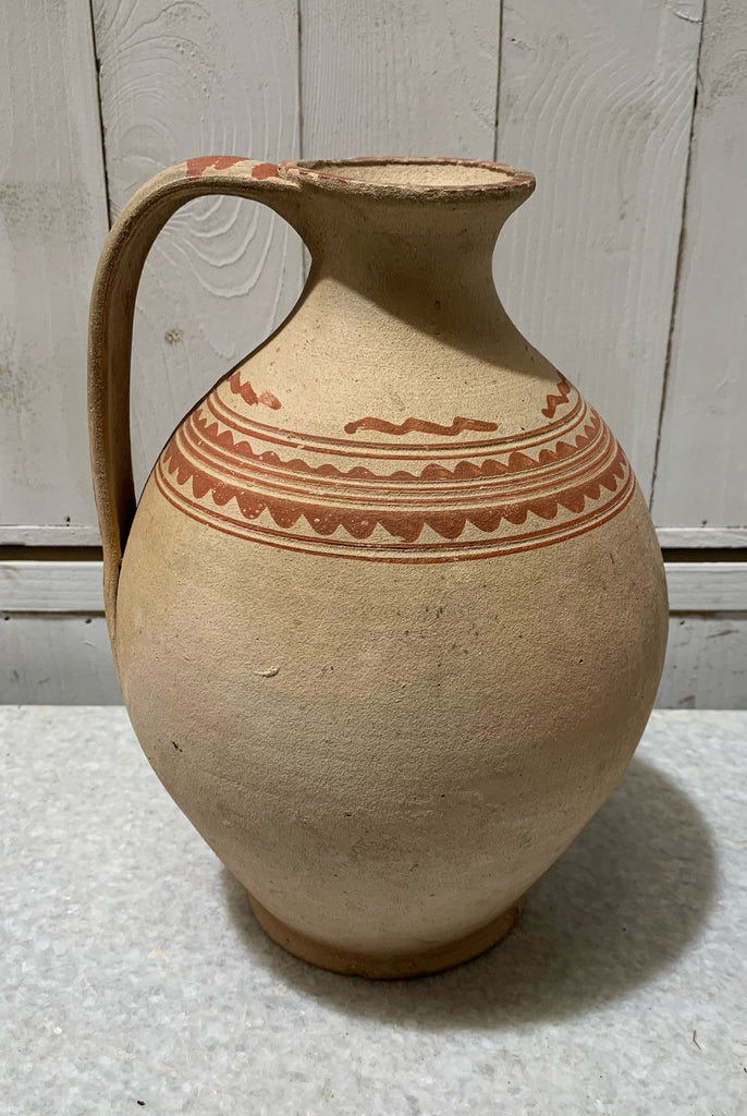 Vintage Hungarian Gypsy Terracotta Jug #4698 – Fossil Vintage Australia