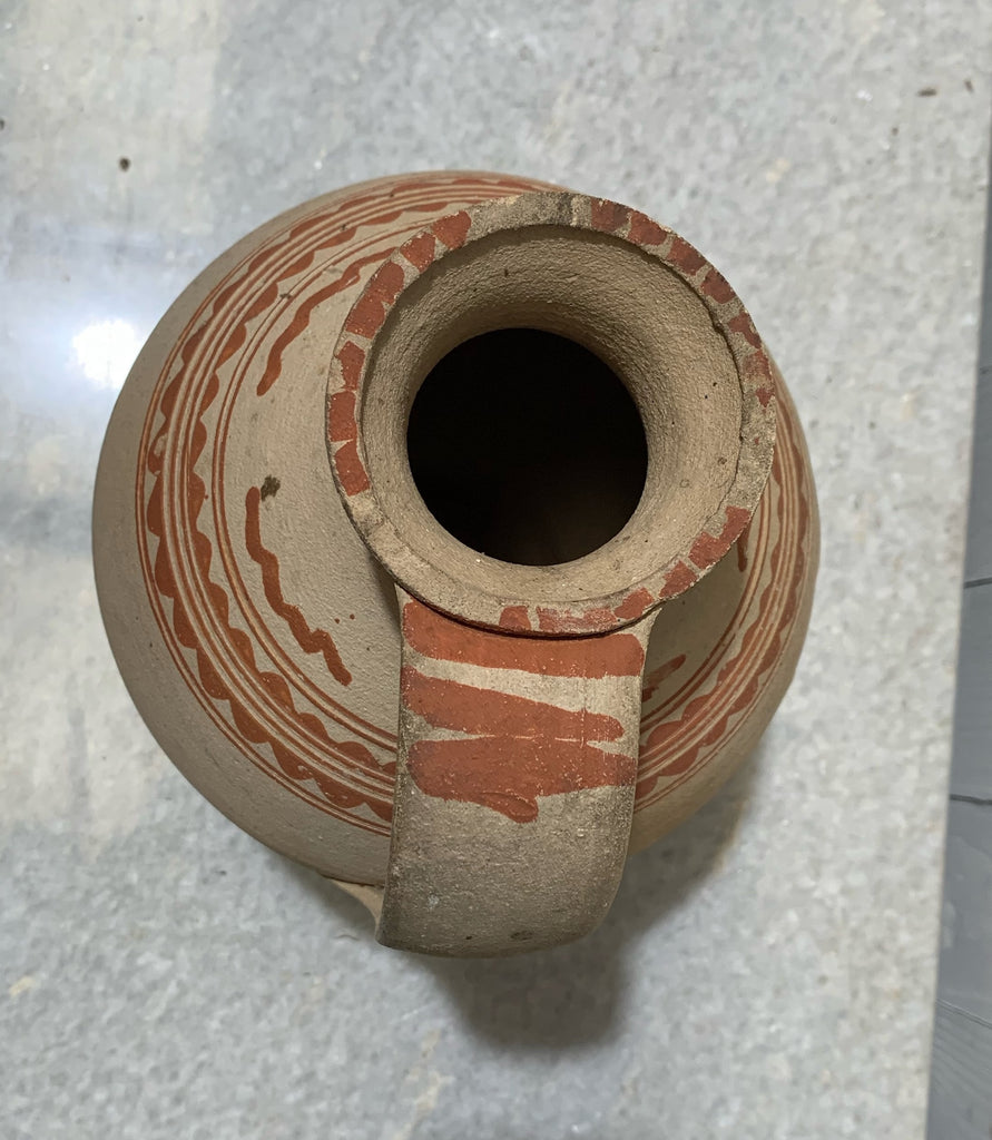 Vintage Hungarian Gypsy Terracotta Jug #4698 – Fossil Vintage Australia